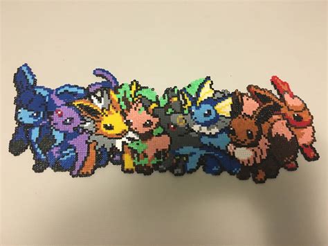 Eevee Evolution In Hama Beads Perler Beads By Alicesib On Deviantart