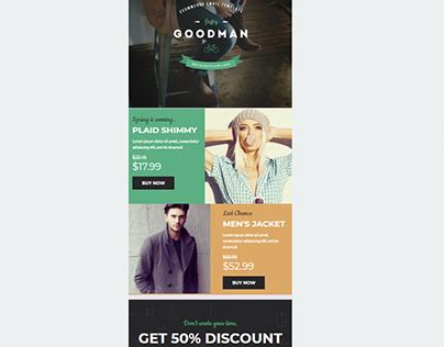 Responsive Mailchimp Email Template Mailchimp Template Projects