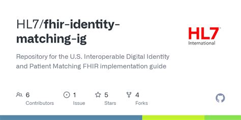 Github Hl7fhir Identity Matching Ig Repository For The Us