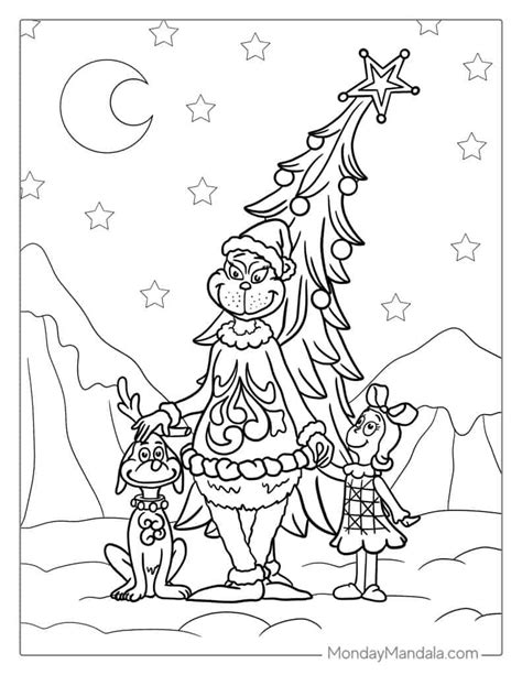 Grinch And Max Coloring Pages 65 Grinch Coloring Pages Unleash The