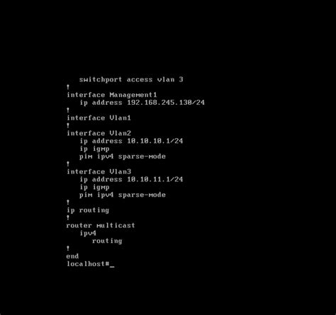 configuring multicast between 2 vlans in the same switch r arista