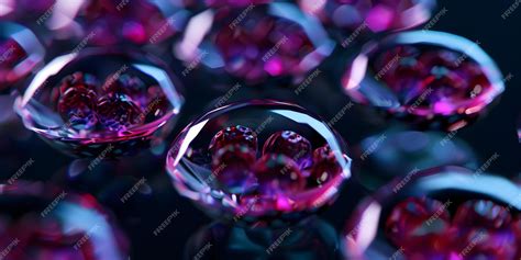 Premium Photo Microscopic View Of Human Or Embryonic Stem Cells For Scientific Research