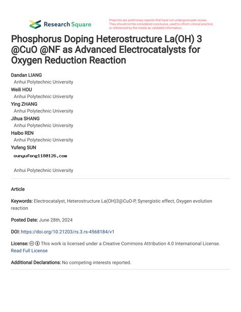Pdf Phosphorus Doping Heterostructure Laoh 3 Cuo Nf As Advanced