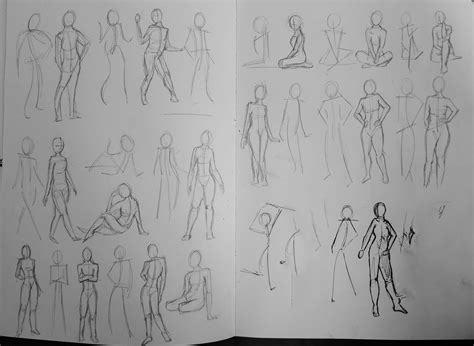How To Draw Human Body In Different Positions