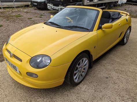 2001 Mg Mgf Yellow Manual Right Hand Drive In United Kingdom For Sale