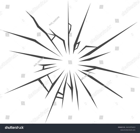 Broken Glass Ball Vector File Stock Vector Royalty Free 2421075413