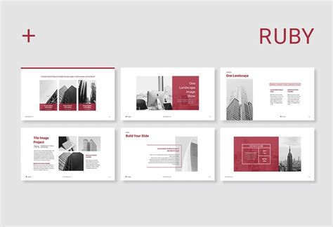 Ruby Keynote Шаблоны презентаций Включая лейтмотив и слайды Envato
