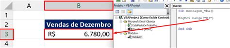 Exibir Conteúdos De Células Do Excel Dentro Do Msgbox Vba