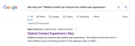 12 Experiments For Tabbed Content SEO Merj
