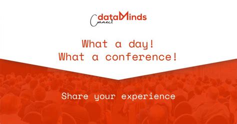 Dataminds Be On Linkedin Data Conference Datamindsconnect Experience