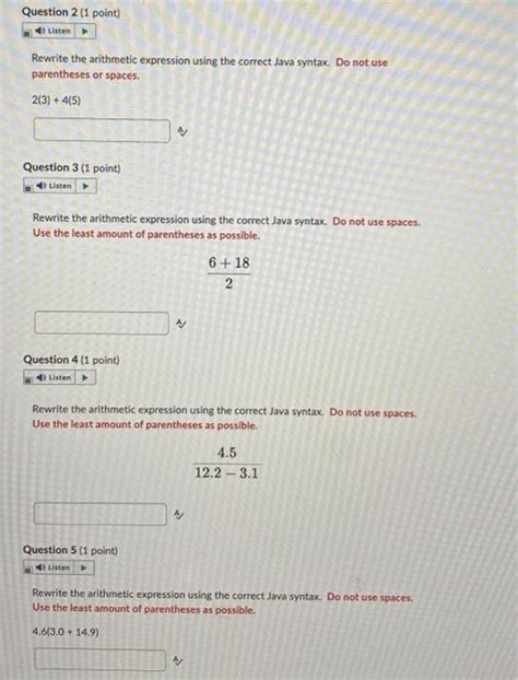 solved rewrite the arithmetic expression using the correct
