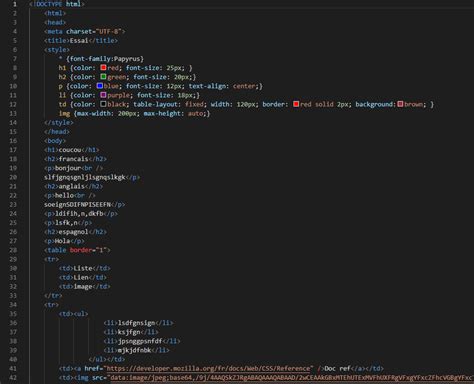 Découverte du HTML et CSS grâce à des exercices Noé Monfray