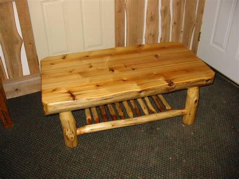 Rustic Log Coffee Table