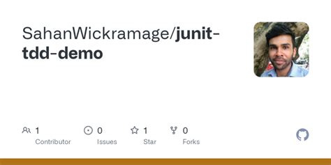 Github Sahanwickramagejunit Tdd Demo Lahiru Hinguruduwa