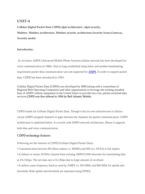 unit 4 notes pdf computer network cellular network