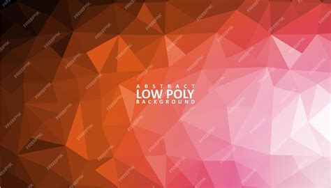 Premium Vector Abstract Low Poly Background With Triangle Shapes