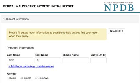 The Npdb How To Submit A Report