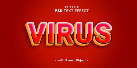 Virus Text Effect Psd High Quality Free Psd Templates For Download