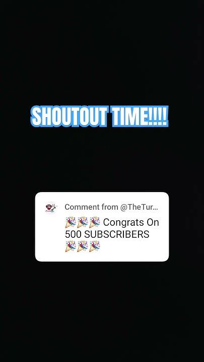 Shoutout time! - YouTube