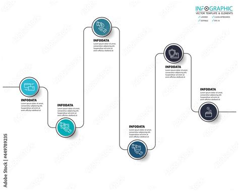 Vector Abstract Element Infographics Step Design For Business Finance Template Layout