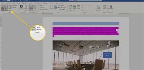 Changing Word Document Views