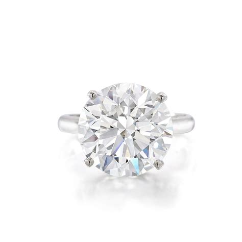 Gia Certified 409 Carat Round Diamond Platinum 950 Solitaire Ring For
