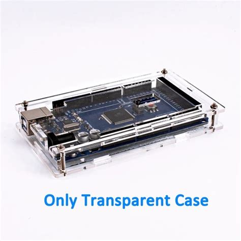 Enclosure Transparent Gloss Acrylic Box Compatible For Arduino Mega 2560 R3 Case Without The
