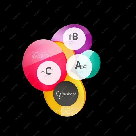 Premium Vector Glass Circle Vector Abstract Background