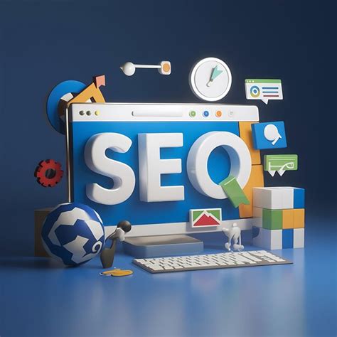 3d Seo Optimization Web Analytics And Seo Marketing Concept 3d Render Illustration Premium Ai
