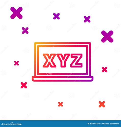 Color Line Xyz Coordinate System On Chalkboard Icon Isolated On White Background Xyz Axis For