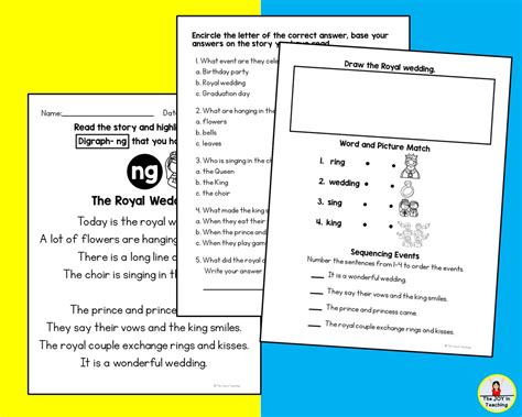 Digraph Reading Comprehension Passage Etsy