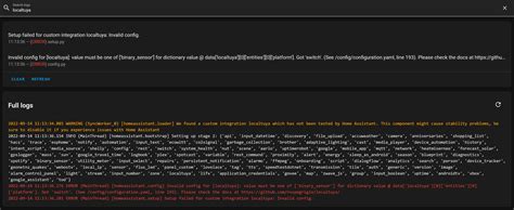 Setup Failed For Custom Integration Localtuya Invalid Config After
