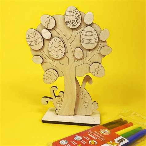 Laservarna Великденско дръвче за оцветяване