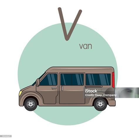 알파벳 문자 V 어퍼 케이스 또는 어린이 학습 연습 Abc를위한 대문자와 밴의 벡터 그림 일러스트레이션에 대한 스톡 벡터 아트