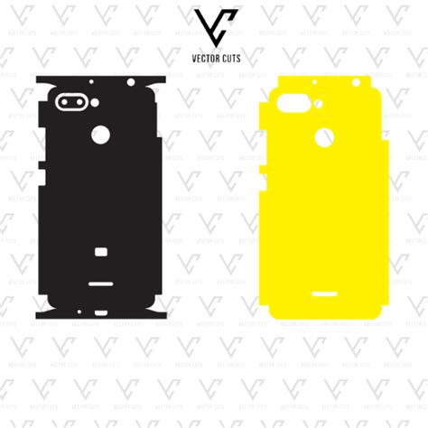 Xiaomi Redmi Mobile Vector Skin Cut Template File Vector Cuts