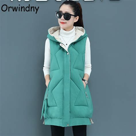 Badu Bg Orwindny S 3xl Есенна подплатена жилетка Жилетка без ръкави Дамска дълга дамска зимна