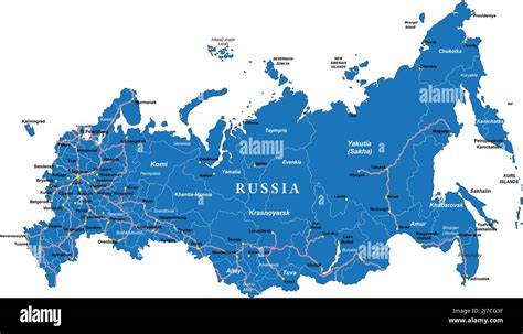Map Of Russia With Cities