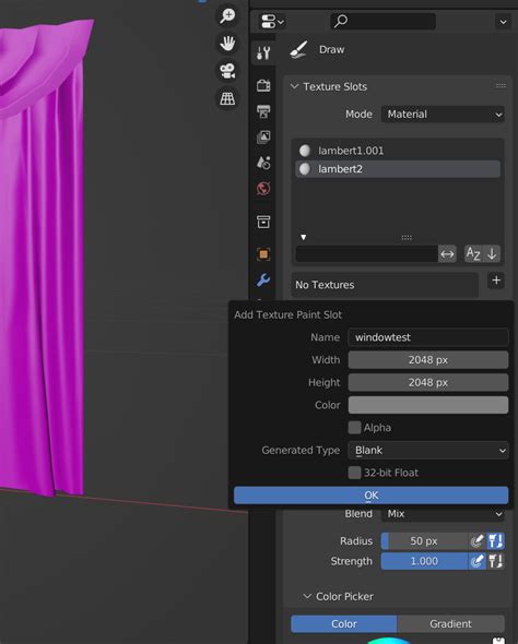 Adding Material So I Can Texture My Model But Its Not Covering The