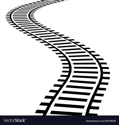 Train Track Vector