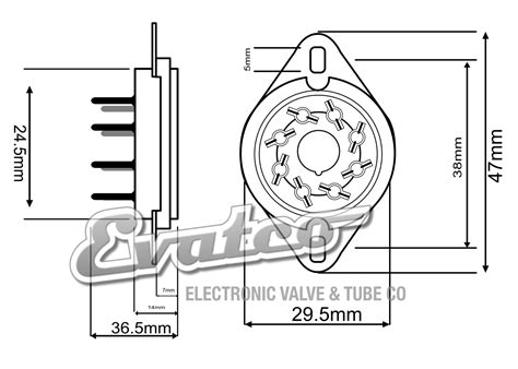 Pcb Octal Socket Long Lead