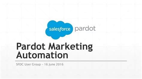 Pardot B2b Marketing Automation Pptx Computer Software And Applications Computing