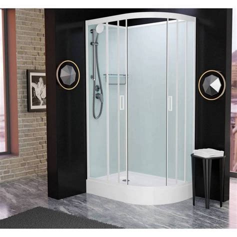 Душевые кабины : Душевая кабина Frank F412L White без крыши 120х80 см