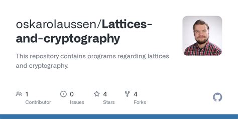 Github Oskarolaussenlattices And Cryptography This Repository