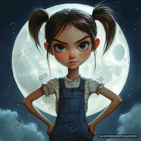 Ai创作图卡通写实漫画人物 写实漫画人物 卡通写实漫画人物设计 原创厚涂 小女孩儿插 数字肖像插画 儿插少女 厚涂头像 Cg头像 厚涂插画 仿3d卡通形象 3d效果女孩 卡通写实漫画人物素材