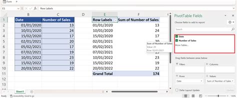 how to group by month and year in pivot table in excel sheetaki