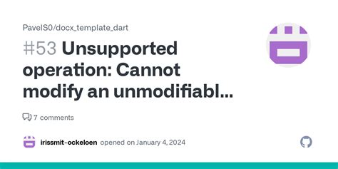 Unsupported Operation Cannot Modify An Unmodifiable List Exception · Issue 53 · Pavels0docx