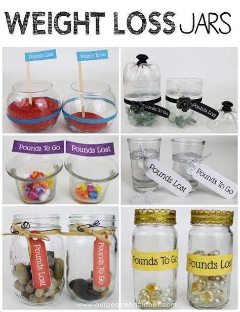 Watch Those Pounds Come Off With Weight Loss Tracker Jars Craft Your