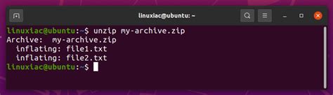 How To Unzip Files In Linux With Examples