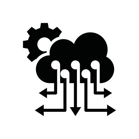 Cloud Management Vector Glyph Icon Cloud Computing Symbol Eps 10 File 16877845 Vector Art At