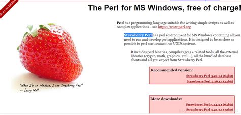 Windows下perl安装教程 Csdn博客